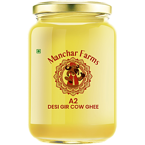 Buy Manchar Farms A2 Desi Gir Cow Ghee - Rich In Antioxidants, Boosts ...