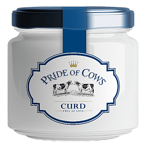 Buy Pride Of Cows Curd - Made From Fresh Milk, Thick & Creamy, No ...