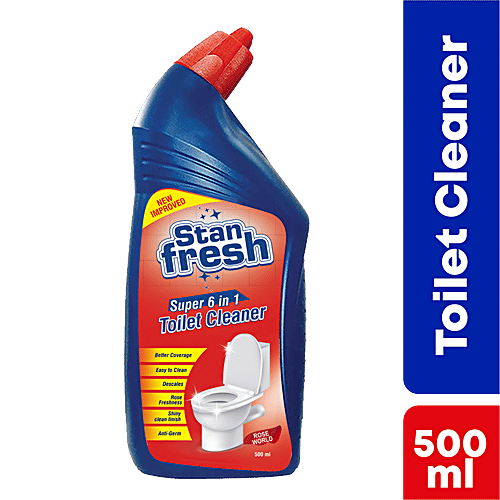 Buy Stanfresh Super 6 In 1 Toilet Cleaner - Kills 99.9% Germs, Leaves ...