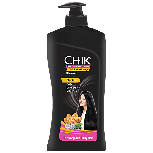 Buy Chik Protein Solutions Thick & Glossy Shampoo - With Badam ...