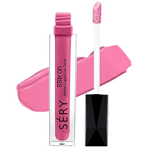 Buy Sery Stay On Matte Liquid Lipstick - Smudge Proof, Non-Sticky, Pink ...