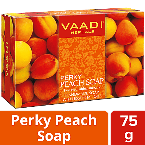 Buy Vaadi Herbals Perky Peach Soap With Almond Oil - Handmade, Skin ...
