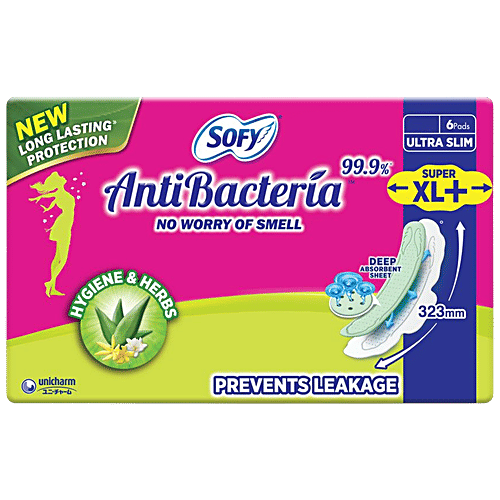 Buy Sofy Anti-Bacteria Sanitary Pads - Hygiene & Herbs, Ultra Slim ...