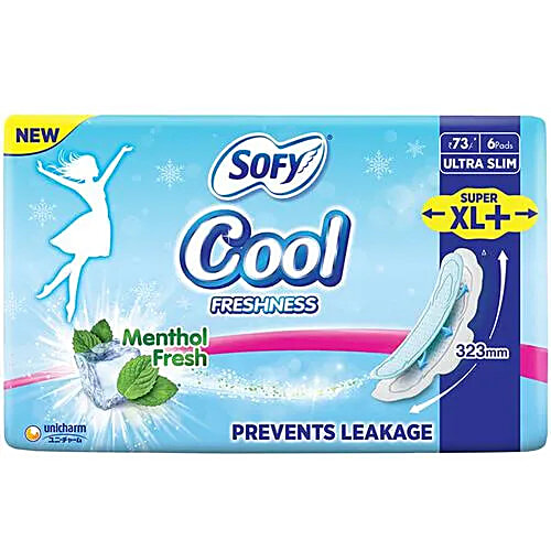 Buy Sofy Cool Freshness Sanitary Pads - Menthol Fresh, Ultra Slim ...