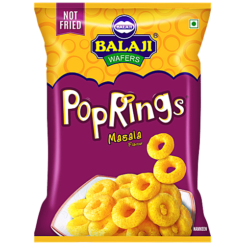 Buy Balaji Pop Rings - Masala, Crispy, Crunchy Snack Online at Best ...