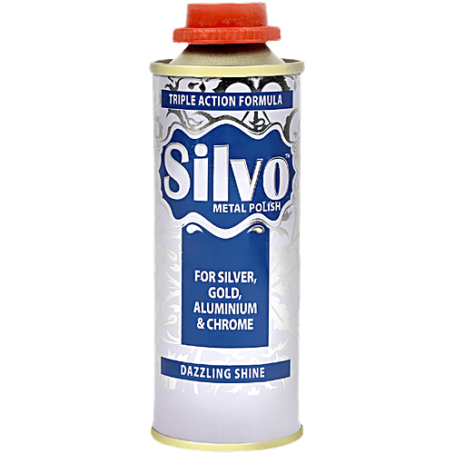 Buy Silvo Metal Polish Cleaning Liquid - For Sliver, Gold, Aluminium ...
