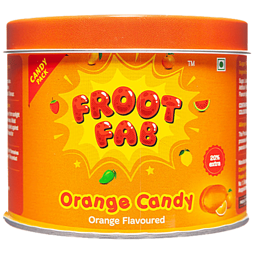 Buy CandyVille Froot Fab Orange Candy - Sugar Boiled, Sweet & Tangy ...