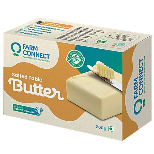Buy Farm Connect Organic Table Butter - Extra Creamy, Natural Flavour ...