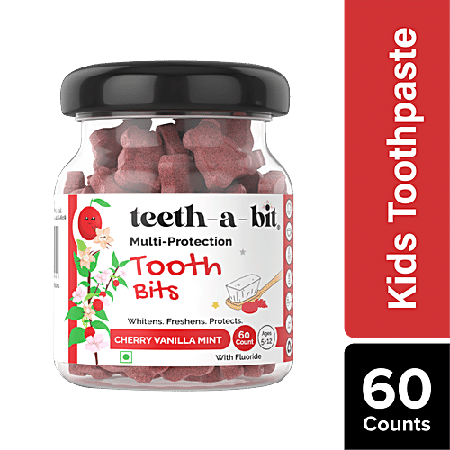 Buy Teeth a Bit Kids Toothpaste - Multi-Protection Tooth Bits, Cherry ...