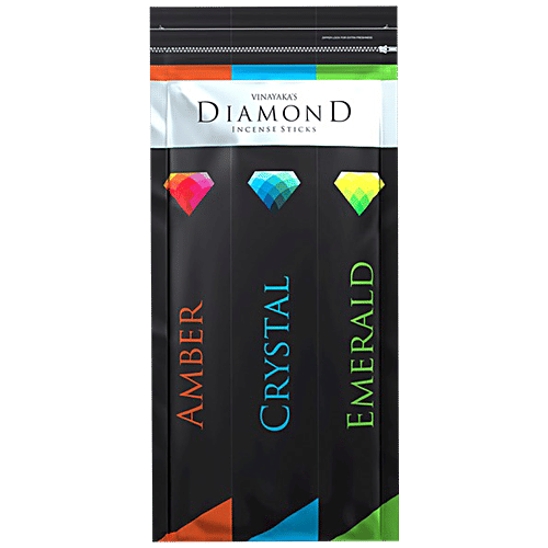 Buy Vinayaka's Diamond Incense Sticks Agarbatti - Amber, Crystal ...