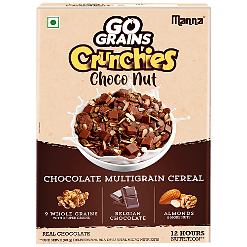 Buy Manna Go Grain Crunchies - Choco Nut, Real Chocolate, Multigrain ...