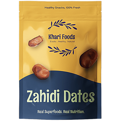 Buy Khari Foods Zahidi Dates - High Fibre, Healthy Snack Online at Best ...