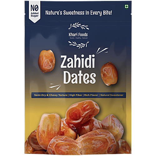 Buy Khari Foods Zahidi Dates - High Fibre, Healthy Snack Online at Best ...