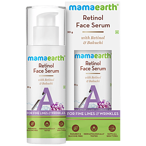 Buy Mamaearth Retinol Face Serum - With Bakuchi, For Fine Lines ...