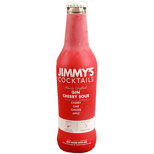 Buy Jimmys Cocktails Gin Cherry Sour Cocktail Mixer - Ready To Serve ...