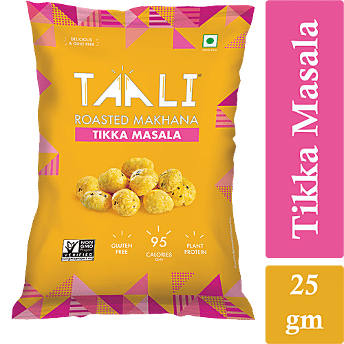 Buy Taali Roasted Makhana - Tikka Masala, Non-GMO, Plant-Protein ...