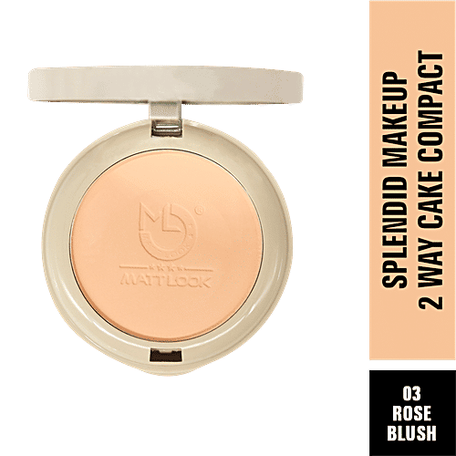 Buy Mattlook Splendid Makeup 2 Way Cake Compact - High Coverage, Water ...