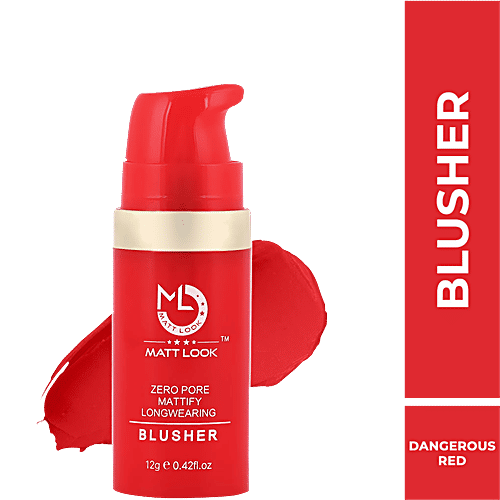 Buy Mattlook Zero Pore Mattify Long Wearing Blusher - Smudge Proof ...