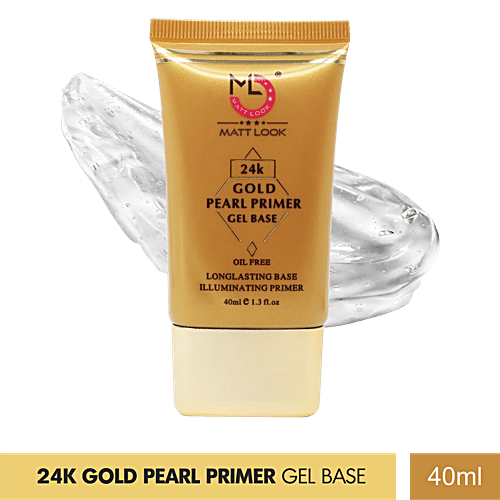 Buy Mattlook 24K Gold Pearl Primer Gel Base - Oil-Free & Long-Lasting ...