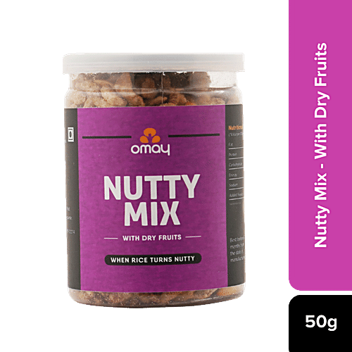 Buy Omay Foods Nutty Mix - With Dry Fruits, Roasted, Rich In Nutrients, Oil-Free Snack Online at ...