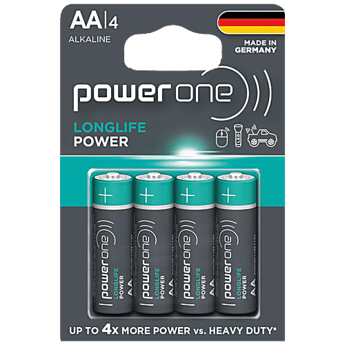 Buy Power One Alkaline Battery - Longlife Power, AA Online at Best ...