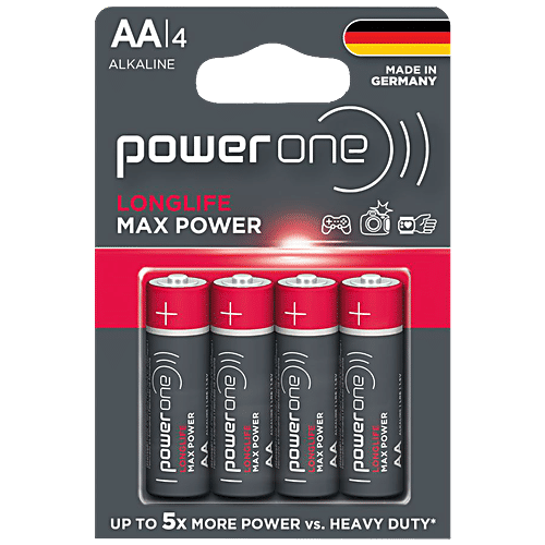 Buy Power One Max Power Alkaline Battery - Longlife, AA Online at Best ...