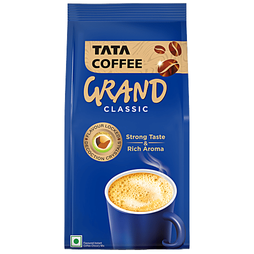 Buy Tata Coffee Classic Instant Coffee, Chicory Mix With Strong Taste ...