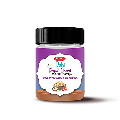 Buy Jawai Dahi Papdi Chaat Roasted Whole Cashews - Crunchy, Rich In ...