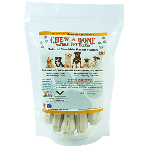 Buy Chew A Bone Dog & Puppy Dental 7.62 cm Chew Bones - Clean & Healthy ...