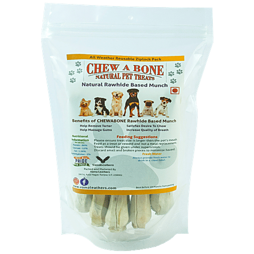 Buy Chew A Bone Dog & Puppy Dental 12.7 cm Chew Bones - Clean & Healthy ...