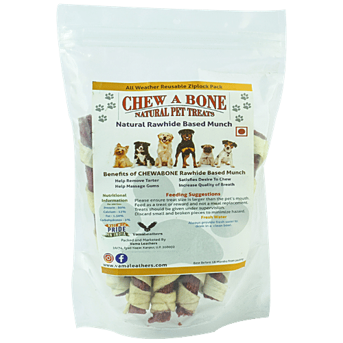 Buy Chew A Bone Rawhide Based Mutton Candy Munch Sticks - All Breed Dog ...