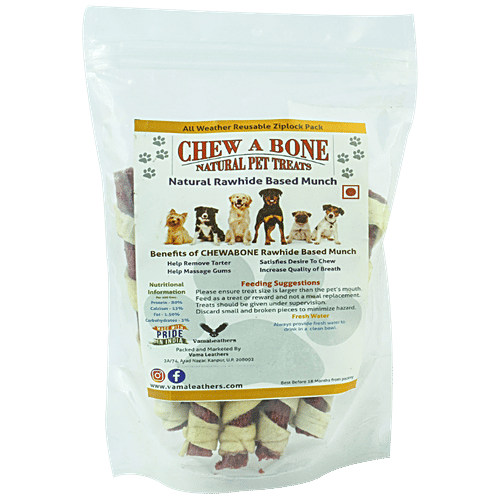 Buy Chew A Bone Rawhide Based Mutton Candy Munch Sticks - All Breed Dog ...