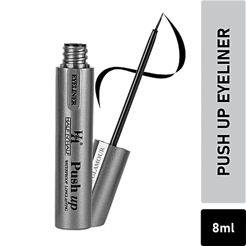 Buy Half N Half Volume Glamour Push Up Eyeliner - Waterproof & Long ...