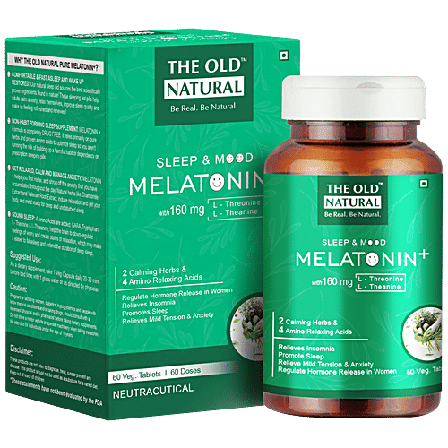 Buy The Old Natural Melatonin Sleeping Aid Tablets - Melatonin 5Mg With ...