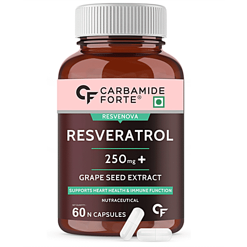 Buy Carbamide Forte Resveratrol 250 mg Capsules - Grape Seed Extract ...