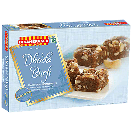 Buy Bikanervala Dhoda Burfi - Traditional Indian Sweets, Freshly Packed ...