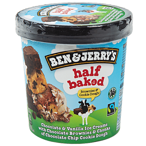 Buy Ben & Jerry's Half Baked Brownies & Cookie Dough Ice Cream Online ...