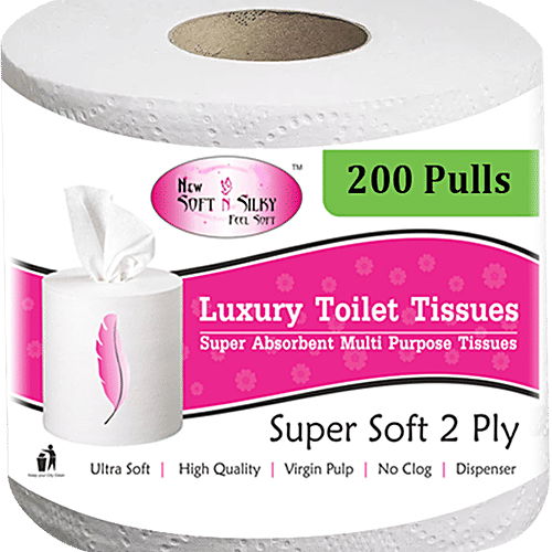 Buy New Soft n Silky Luxury Toilet Tissues - 2 Ply Online at Best Price ...