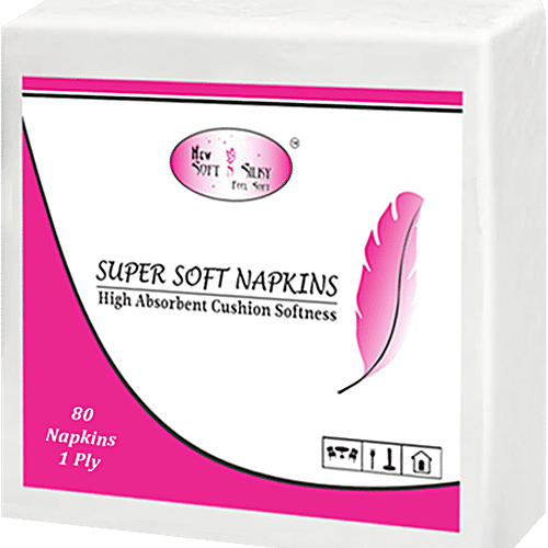 Buy New Soft n Silky Super Soft Paper Napkins - 1 Ply Online at Best ...