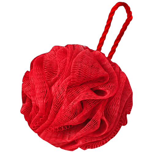 Buy Gubb Luxe Bath Sponge/Loofah - Round, Coral, For Women & Men Online ...