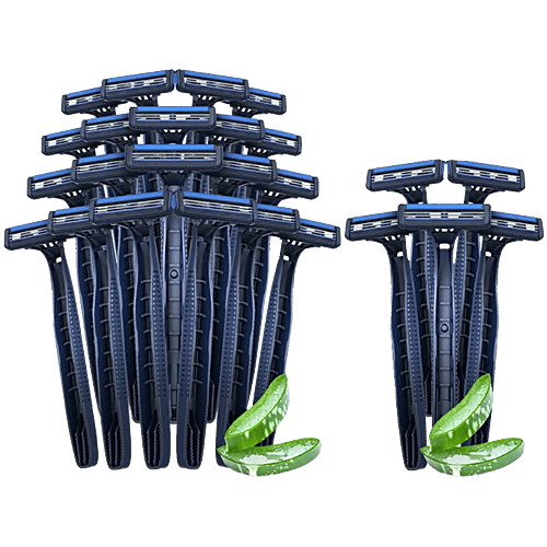 Buy LetsShave Men's Pro 2 Plus Disposable Shaving Razor - Twin Razor ...