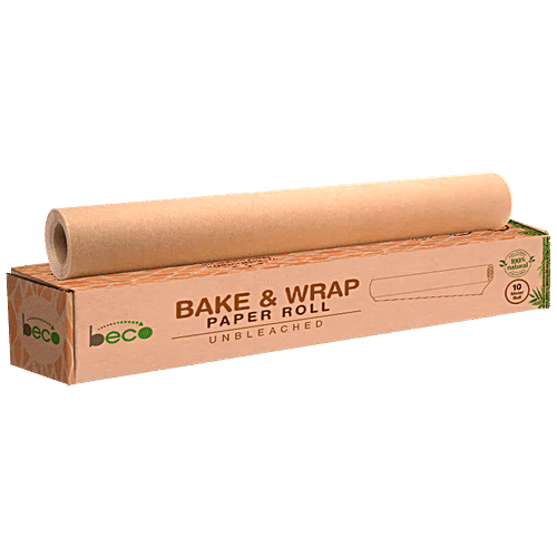 Buy Beco Bake & Wrap Paper Roll - 10 m, Unbleached Online at Best Price ...