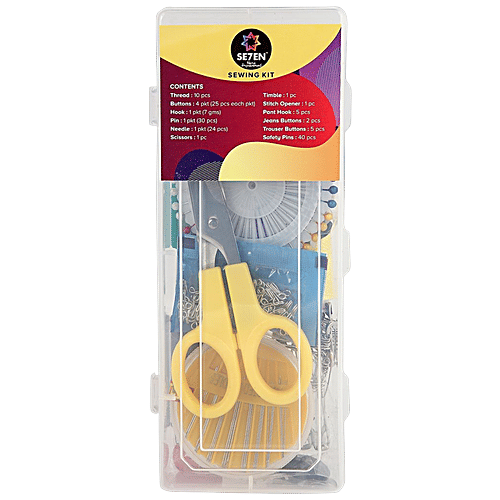 Buy Se7en Sewing Kit - With Organiser Box, Portable, For Home Online at ...