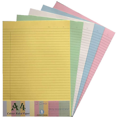 Buy Se7en A4 Size Ruled Paper - Pastel Colours Online at Best Price of ...