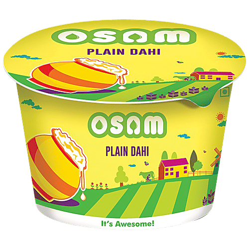 Buy OSAM Plain Curd/Dahi - Rich In Calcium & Protein Online at Best ...