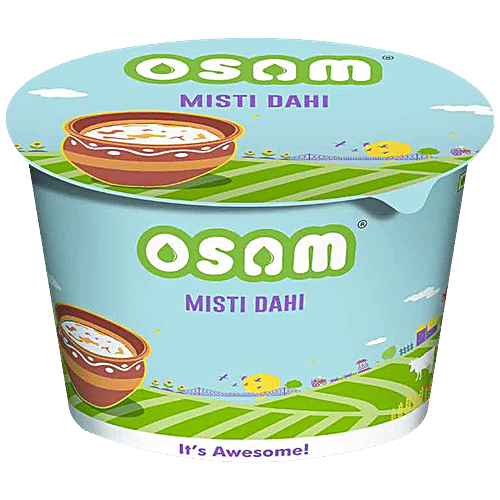 Buy OSAM Misti Dahi - Rich In Calcium & Protein, Flavourful, Creamy Online at Best Price of Rs ...
