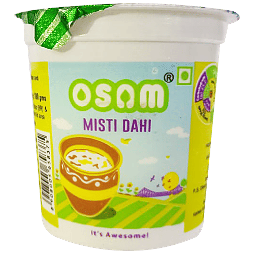 Buy OSAM Misti Dahi - Rich In Calcium & Protein, Flavourful, Creamy Online at Best Price of Rs ...