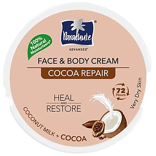 Buy Parachute Advansed Cocoa Repair Face & Body Cream Moisturiser With ...