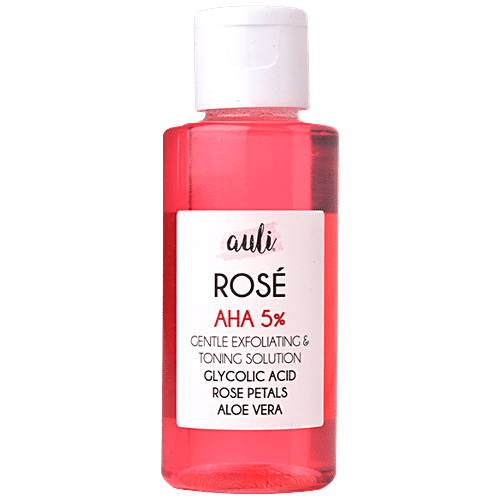 Buy Auli Rose AHA 5% Gentle Exfoliating & Toning Solution - Removes ...