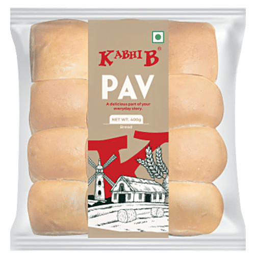 Buy KABHI B Fiber Rich Pav - For Instant Energy, Easy To Digest Online ...